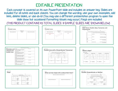 Perpendicular And Parallel Lines Guided Notes Presentation And INB Activities Made By Teachers