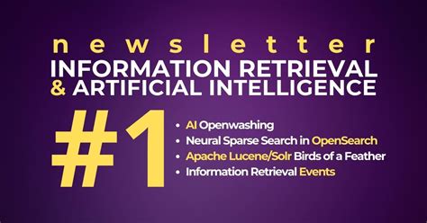 Openwashing Neural Sparse Search And Other News About Information
