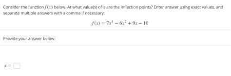 Solved Consider The Function F X Below At What Value S Of Chegg