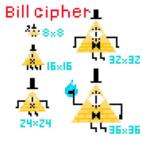 Bill Cipher Pixel Art By Spacesecret On Deviantart