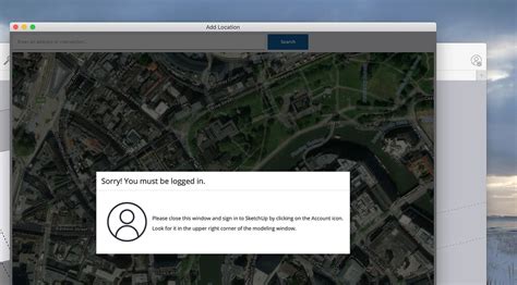 Unable To Geolocate Despite Being Signed In Sketchup Thinks Im Not Sketchup Sketchup
