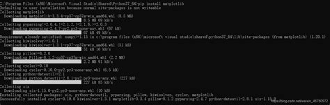 Vs2019 Python 安装matplotlib模块 No Matching Distribution Found问题解决 阿里云开发者社区