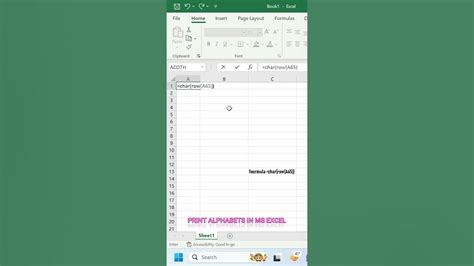 Excel Tricks To Write Alphabets Easily Toturial Tech Excel