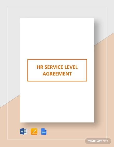 FREE Sample Service Level Agreement Templates In PDF MS Word Pages Google Docs