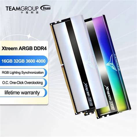 Teamgroup T Force Xtreem Argb 3600mhz 4000mhz Cl18 16gb 32gb Kit Dual Teamgroup T Force Xtreem Argb 3600mhz 4000mhz Cl18 16gb 32gb Kit Dual