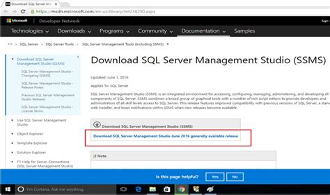 Cài đặt Sql Server 2016 Ssms Và Ssdt Tìm ở đây