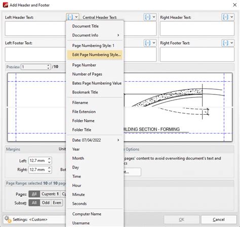 Appendix Macros Page Number Page Numbering Style