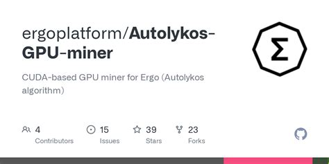 Github Ergoplatformautolykos Gpu Miner Cuda Based Gpu Miner For