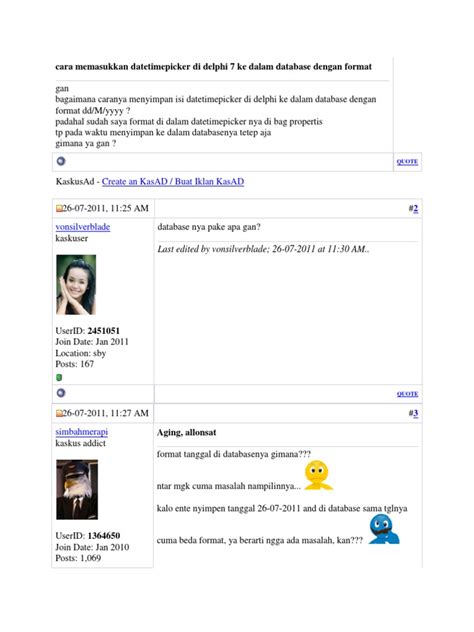 Cara Memasukkan Datetimepicker Di Delphi 7 Ke Dalam Database Dengan Format Pdf