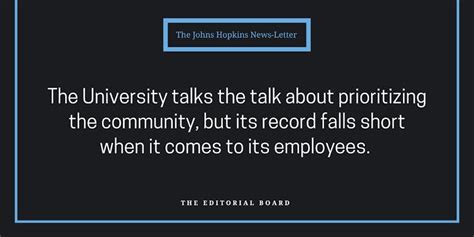 Your Workers Have Spoken Hopkins Do Better The Johns Hopkins News Letter