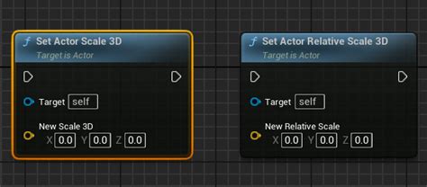 【ue5】 set actor scale 3d