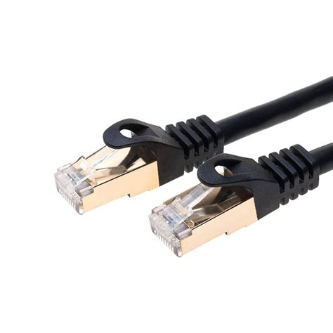 Cat Patch Cord SFTP With RJ Goldplated Connector Black Bolein