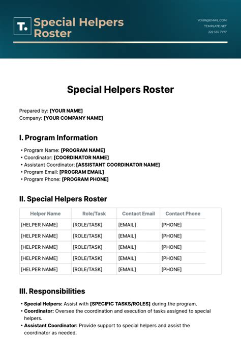 Free Provider Roster Template To Edit Online