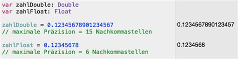 Fliesskommazahlen Floating Point Numbers 3 Swift 2 Repetico