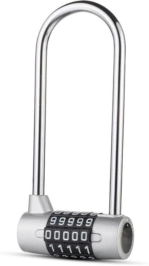 Wellsay 4 57 Inch Long Hook And Loop Combination Padlock Combination
