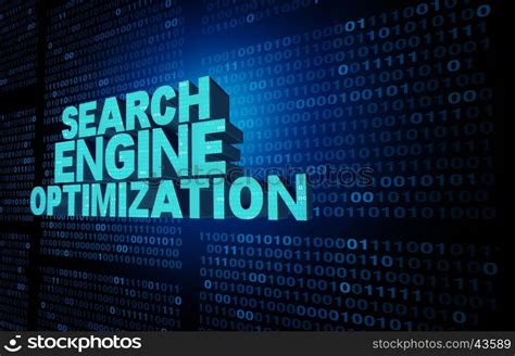 Search Engine Optimization Symbol And Seo Technology Background As Text