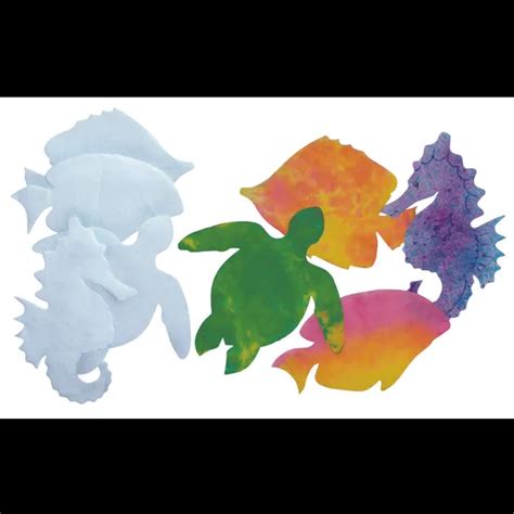 Colour Diffusing Paper Sealife Pack Of 48