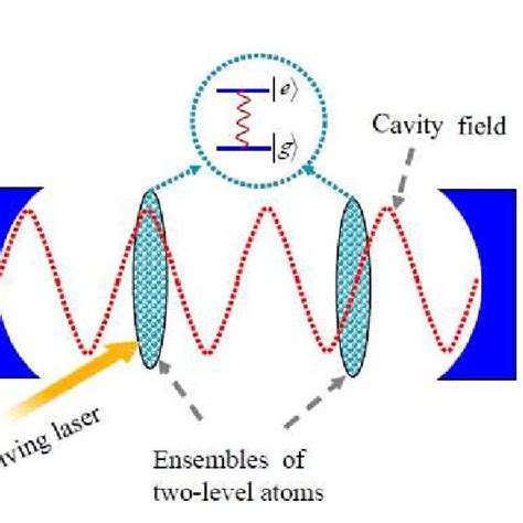 Color Online Schematic Of Two Atomic Ensembles Coupling With Download Scientific Diagram