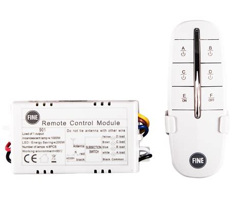 Fine Switches RF Remote Control Switch Channels