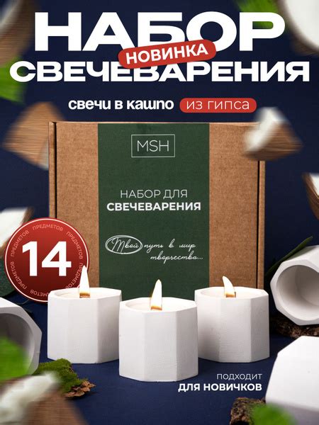 Набор для изготовления контейнерных свечей в гипсовых кашпо купить на Ozon по низкой цене