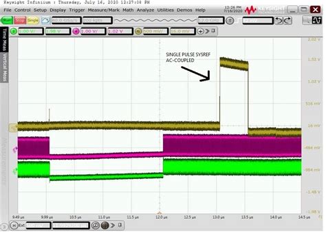 Dac38j84 Dc Coupled Sysref Data Converters Forum Data Converters Ti E2e Support Forums