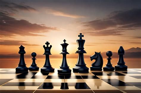 Premium Ai Image A Chess Board With The Word Chess On It