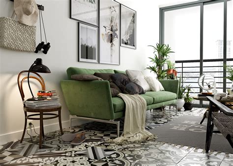 3д визуализация в скандинавском стиле