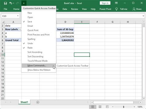 How To Customize The Quick Access Toolbar