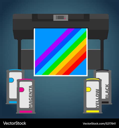Ink Plotter Royalty Free Vector Image VectorStock