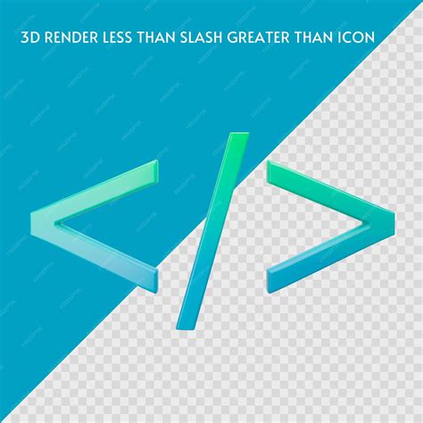 Premium Psd Code Less Than Slash Greater Than Blue Icon
