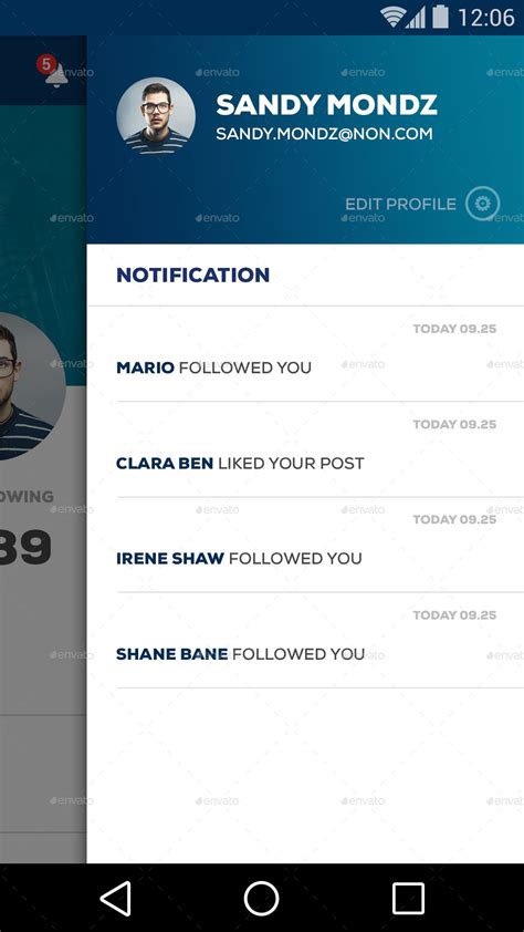 Non Android L Mobile Ui Kit Web Elements Graphicriver
