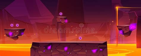 Game Ui Level Map Islands In Ocean Arcade Platform Stock Illustration