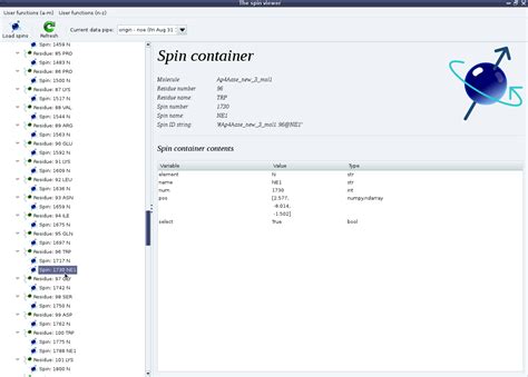 GUI Mode Spins From Structural Data