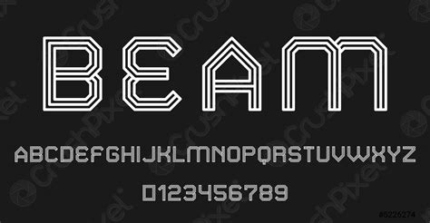 Set Of Alphabets Font Letters And Numbers Stock Vector 5226274 Crushpixel