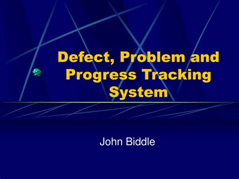 PPT Defect Problem And Progress Tracking System PowerPoint Presentation ID 5791242
