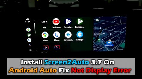how to install screen2auto s2a v3 7 on android auto fix not display