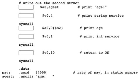 Part 9 Data Structures In Assembly Language Course Notes