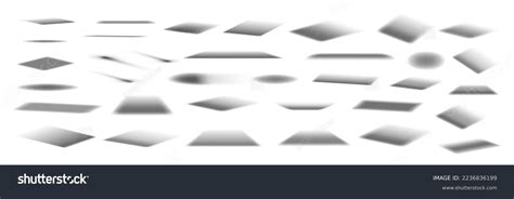 Realistic Vector Drop Shadow From Different Royalty Free Stock Vector