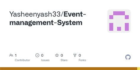 Github Yasheenyash Event Management System