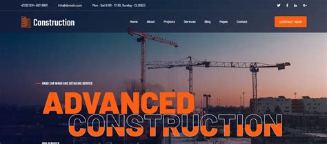 Collection Of 30 Free Construction Website Templates With Html Css