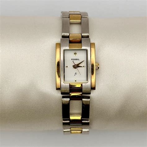 Timeless Fossil Dual Tone Vintage Watch Details Depop