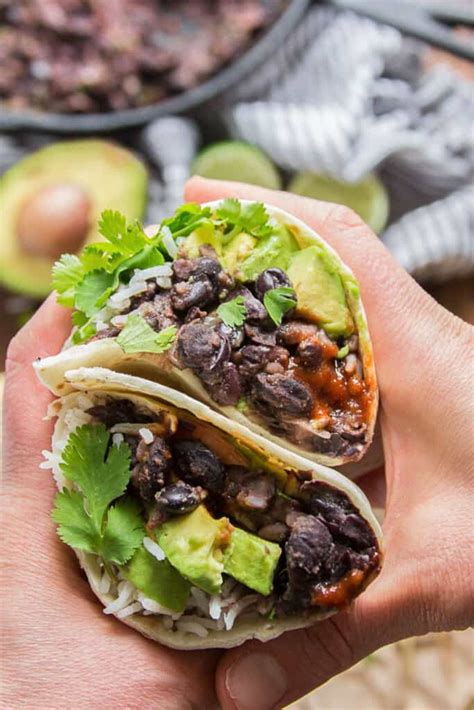 Spicy Black Bean Burritos Meal Prep Friendly Connoisseurus Veg