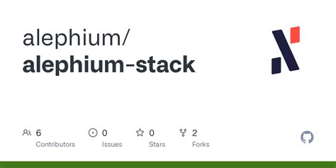 Github Alephiumalephium Stack