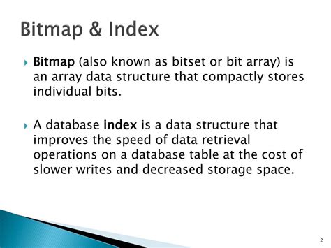 PPT Bitmap Index PowerPoint Presentation Free Download ID 1831704