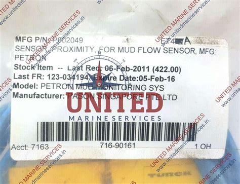 TURCK INDUCTIVE PROXIMITY SENSOR WITH ANALOG OUTPUT BI8 M18 LI EXI United Marine Services