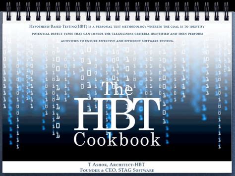 Hypothesis Based Testing Hbt Cookbook Pdf