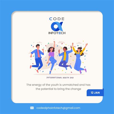 Skylapp Infotech On Linkedin International Youth Day Figma Design Post Designer