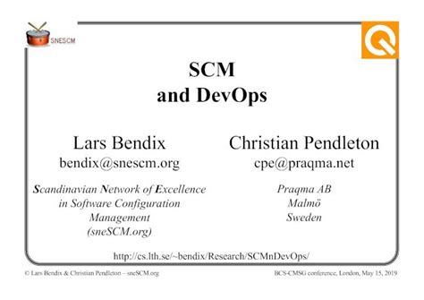 Pdf Scm And Devops British Computer Society · Devops Is “a Set Of Practices Intended To
