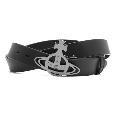 ヴィヴィアンウエストウッド ベルト メンズ ベルトズ ライン オーブ バックル ブラック 82010056 L0022 N401