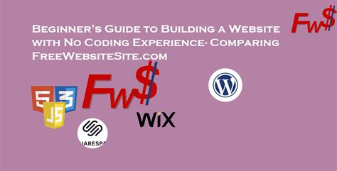 Beginners Guide To Building A Website With No Coding Experience Comparing Freewebsitesite